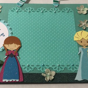 Frozen Scrapbook Elsa / Anna Disney Princess DOUBLE SIDED | Etsy