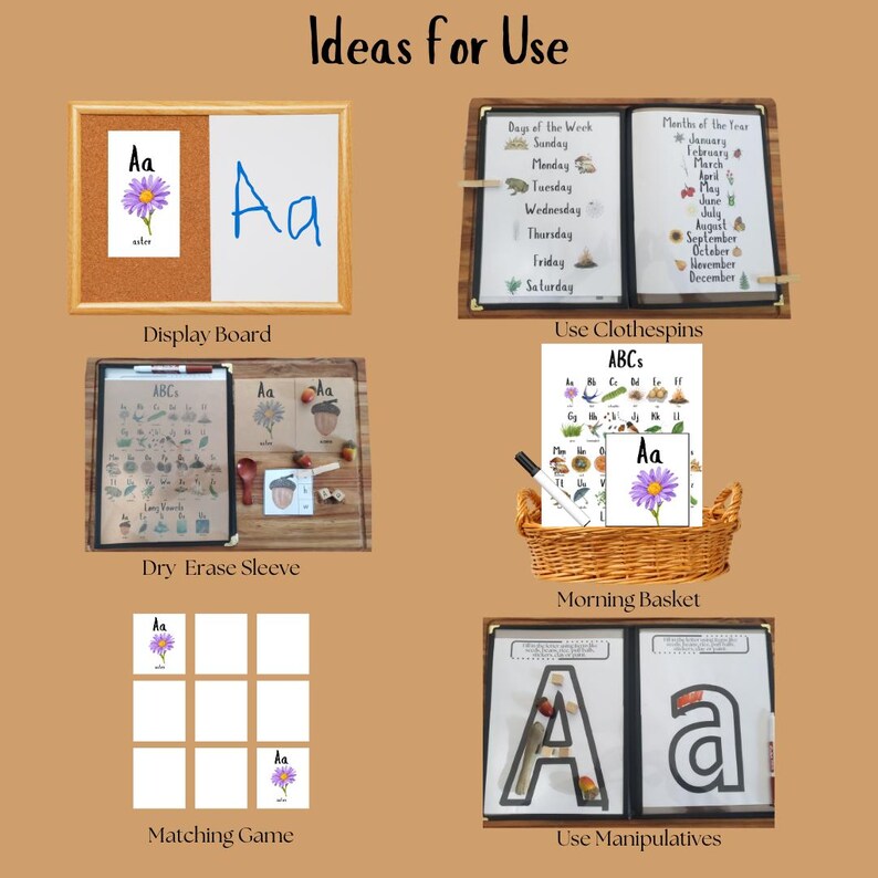 Nature Learning Bundle | Flashcards Worksheets Toddler Preschool ...