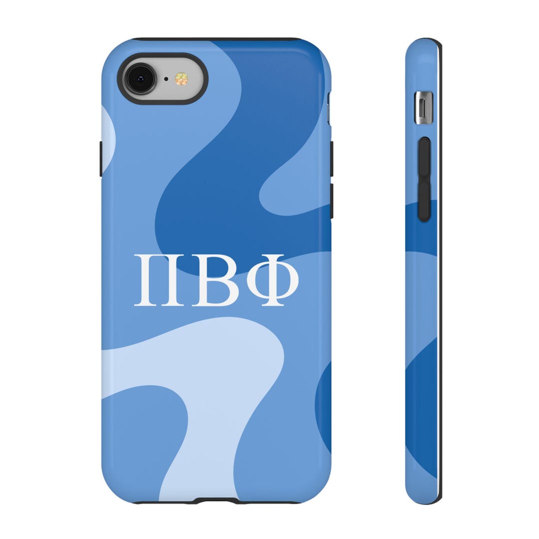 Pi Beta Phi iPhone Case, Blue Design, Sorority, Greek Life, Bid Day Big ...