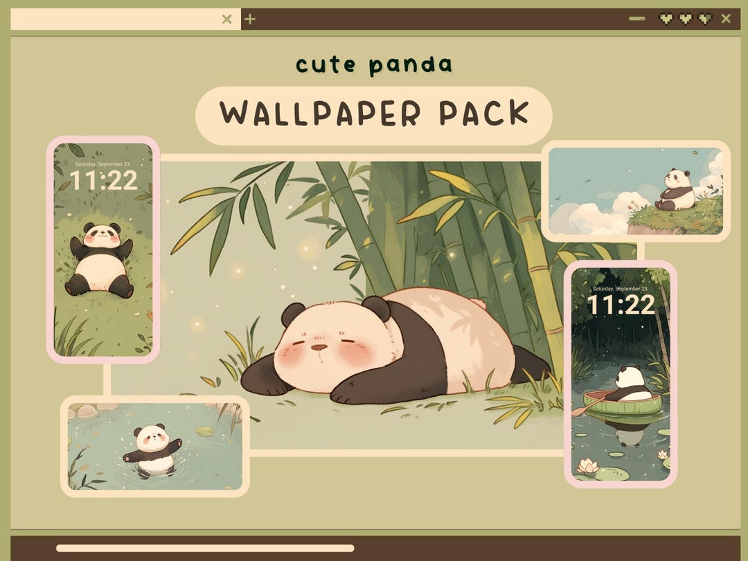 Cute Panda Wallpaper Cute Aesthetic Pastel Wallpapers Kawaii Panda ...