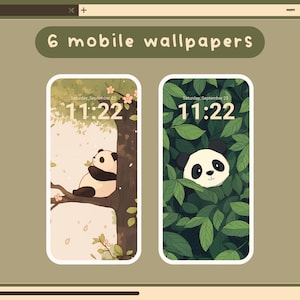 Cute Panda Desktop Set Wallpapers Icons Folders Green Desktop Organizer ...