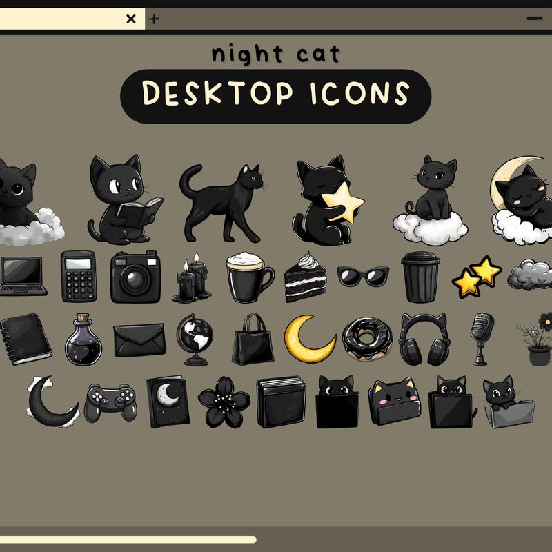Cat Icon - Etsy