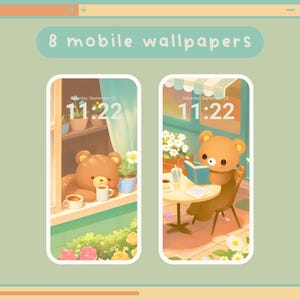 Spring Bear Wallpaper Cozy Aesthetic Wallpapers Kawaii Desktop ...