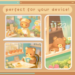 Spring Bear Wallpaper Cozy Aesthetic Wallpapers Kawaii Desktop ...