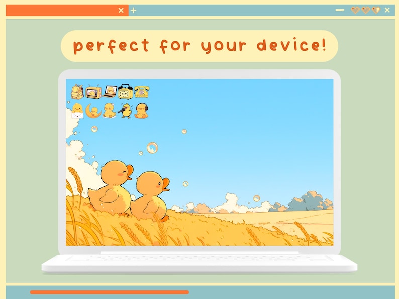 Pastel Ducks Desktop Icons Cute Desktop Organizer Icon Set Folders ...