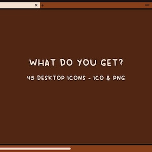 Dark Fall Desktop Icons Aesthetic Brown Desktop Organizer Icon Set Fall ...