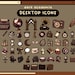 Brown Desktop Icons, Aesthetic Coffee Desktop Wallpapers, Cute Folders ...