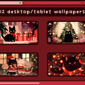 Cozy Christmas Desktop Set Wallpapers Icons Folders Cute Desktop ...