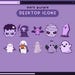 Dark Purple Desktop Icons Aesthetic Halloween Desktop Organizer Icons ...