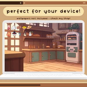 Cozy Studio Anime Desktop Icons Kawaii Desktop Organizer Icon Set Anime ...