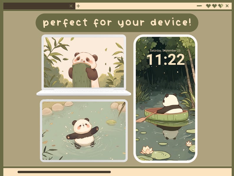 Cute Panda Wallpaper Cute Aesthetic Pastel Wallpapers Kawaii Panda ...