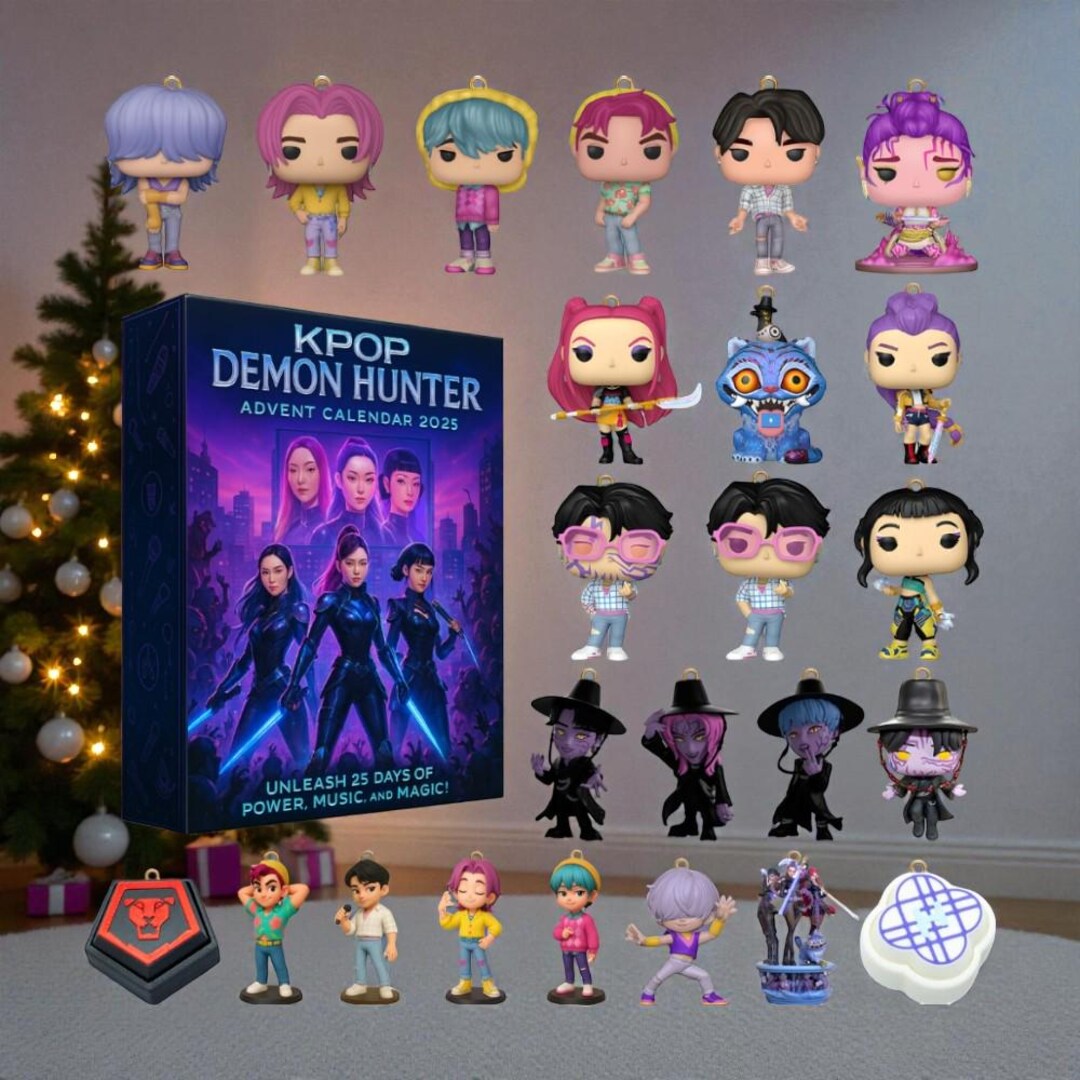 2025 Calendars Kpop Demon Hunters Advent Calendar Model Doll Collection ...