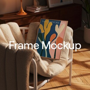 Frame Print Mockup, Retro Frame Mockup, Art Frame Mock Up, Photoshop ...