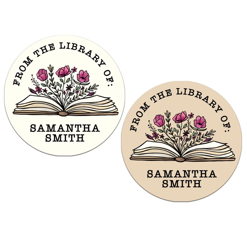 Personalized Book Labels - Etsy