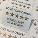 Review Stickers - Please Leave a Review - Etsy Review - Review Request ...