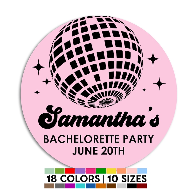 Custom Disco Stickers - Etsy