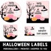 Pink Ghost Personalized Halloween Sticker |custom Halloween Stickers ...