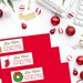 Christmas Return Address Labels | Holiday Return Address Labels (set of ...