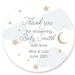 Cloud Moon Stars Baby Shower Thank You Stickers, Thank You for ...