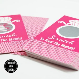 20 Pink Scratch off Cards - Bridal Shower Game - Bachelorette Party ...
