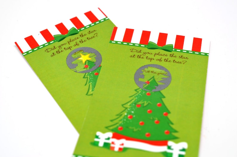 Christmas Tree - Christmas Scratch off Game Pack - Holiday / Christmas ...