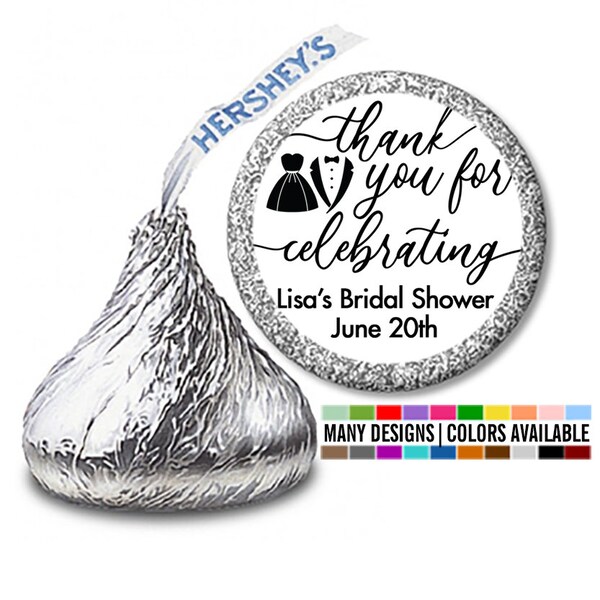 Hershey Kiss Stickers Bridal Shower - Etsy