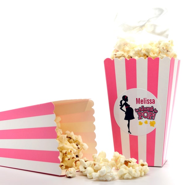 Pink Popcorn Box - Etsy