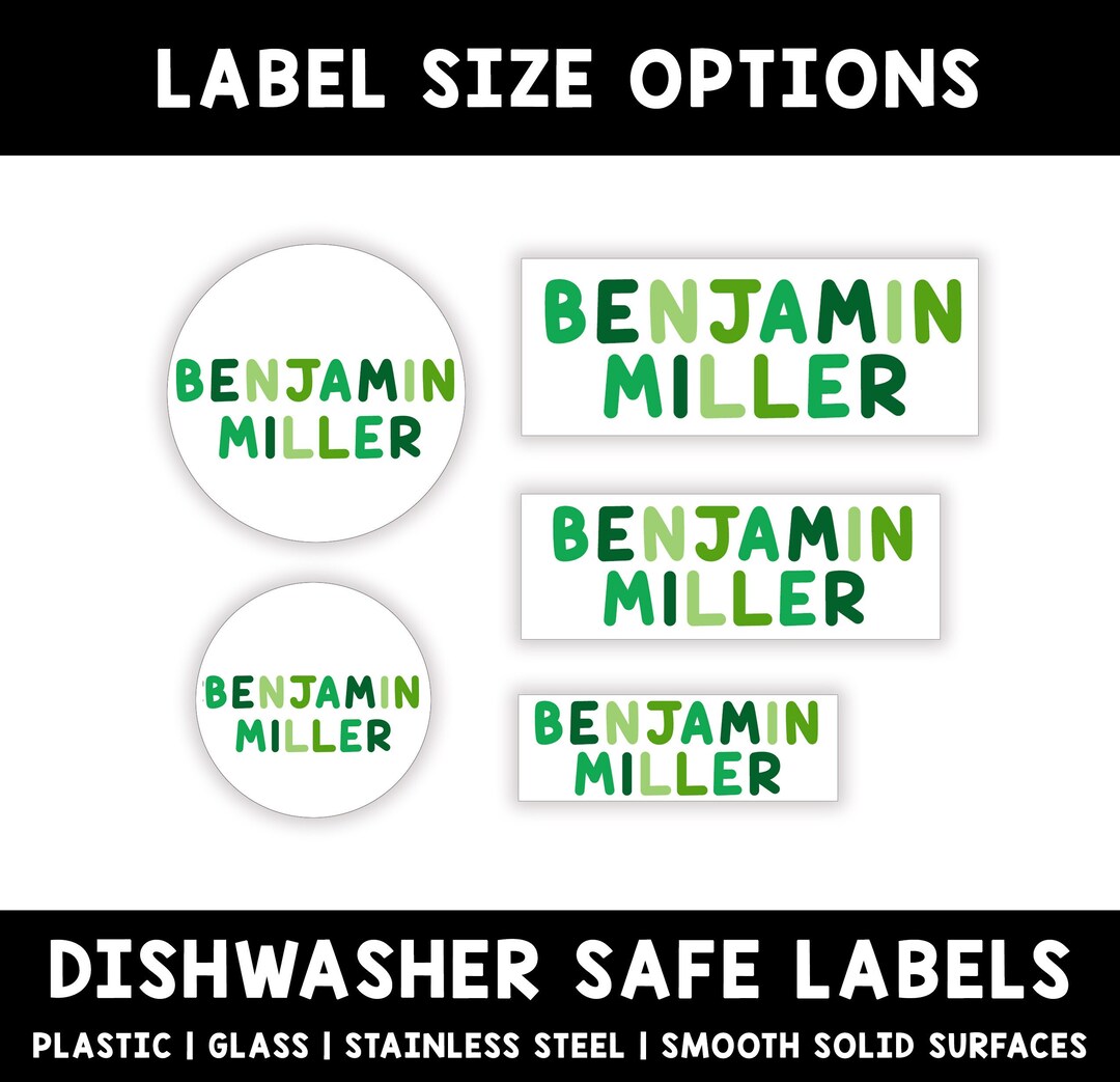 Boy Name Labels, Kid Name Labels, Name Tag Stickers, Waterproof Labels ...