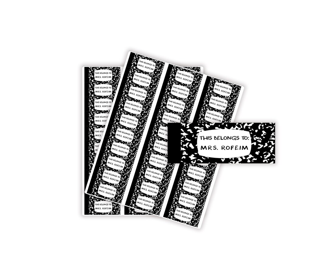 This Belongs to Teacher Stickers, Teacher Book Labels ,teacher Supplies ...