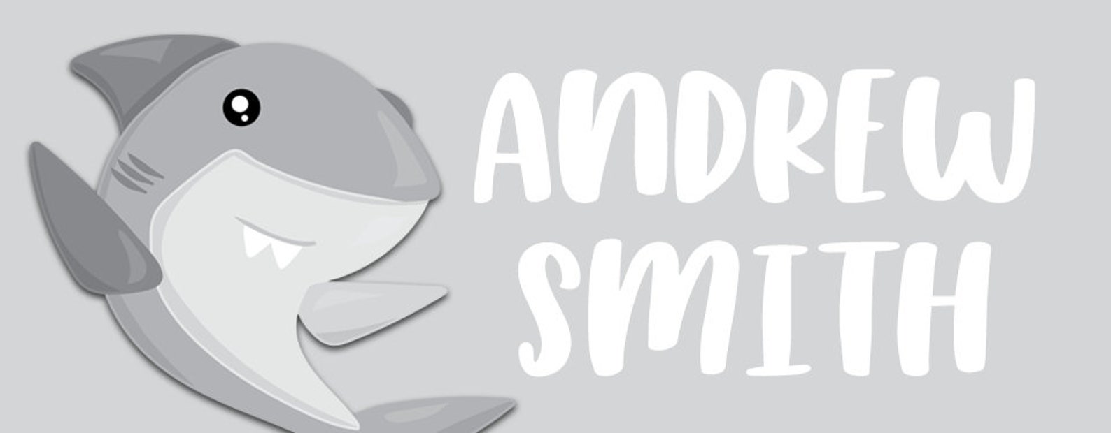 Shark Name Labels, Name Tag Stickers, Waterproof Labels for Kids ...