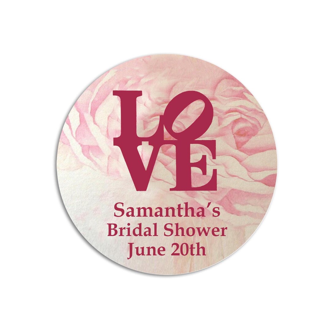 Philadelphia LOVE Bridal Shower Stickers, Philly Thank You Stickers ...