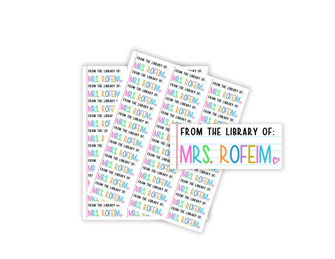 This Belongs to Teacher Stickers, Teacher Book Labels ,teacher Supplies ...