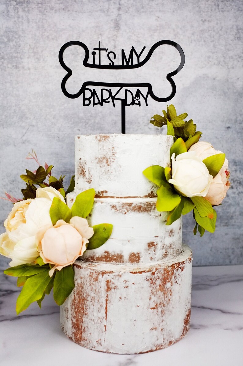 It's My Barkday Birthday Party Cake Toppers | Birthday Party Cake ...
