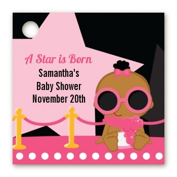 A Star is Born Hollywood Black/pink Baby Shower Custom Favor - Etsy