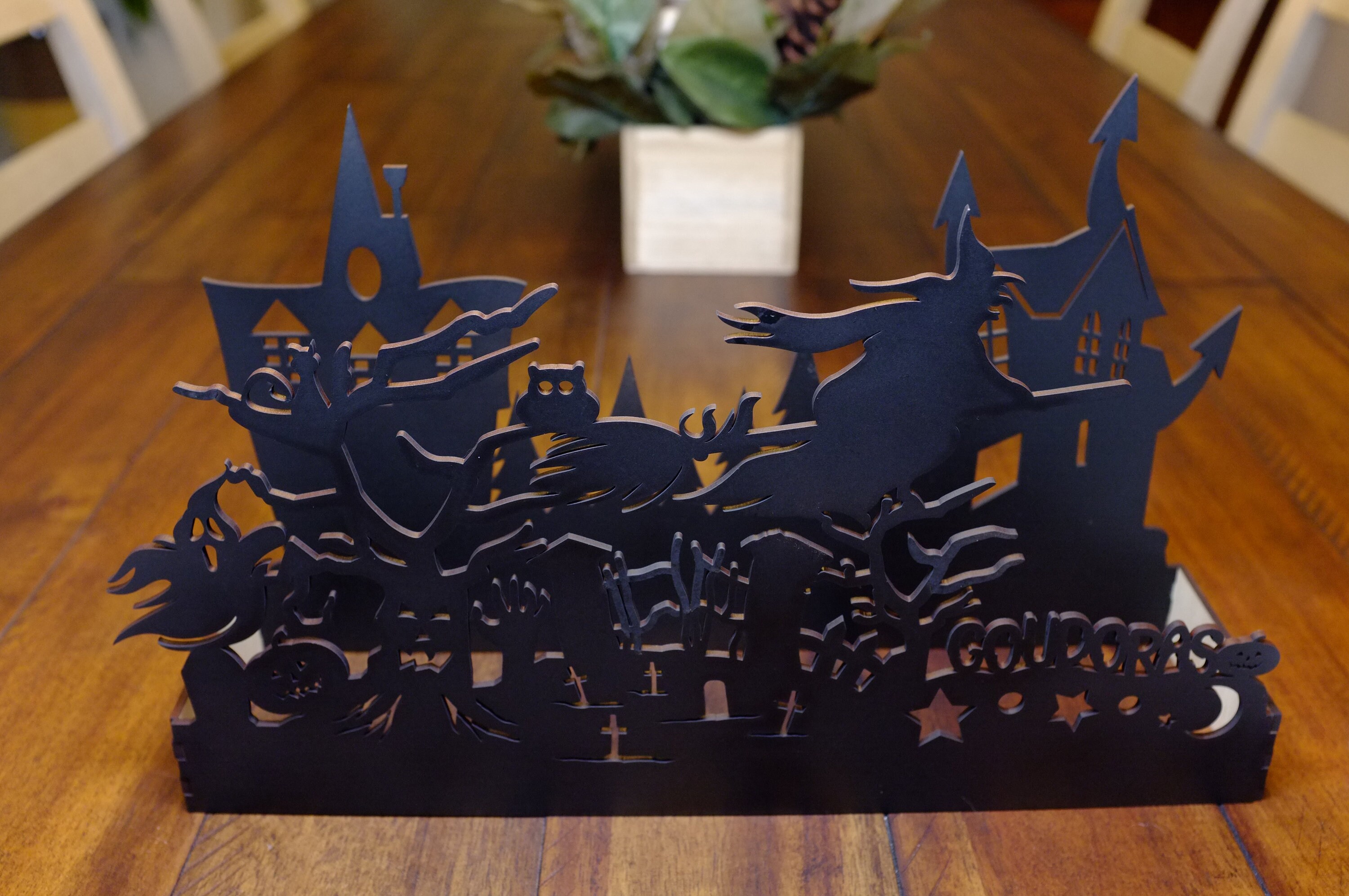 Personalized Halloween Candle Box Halloween Centerpiece | Etsy