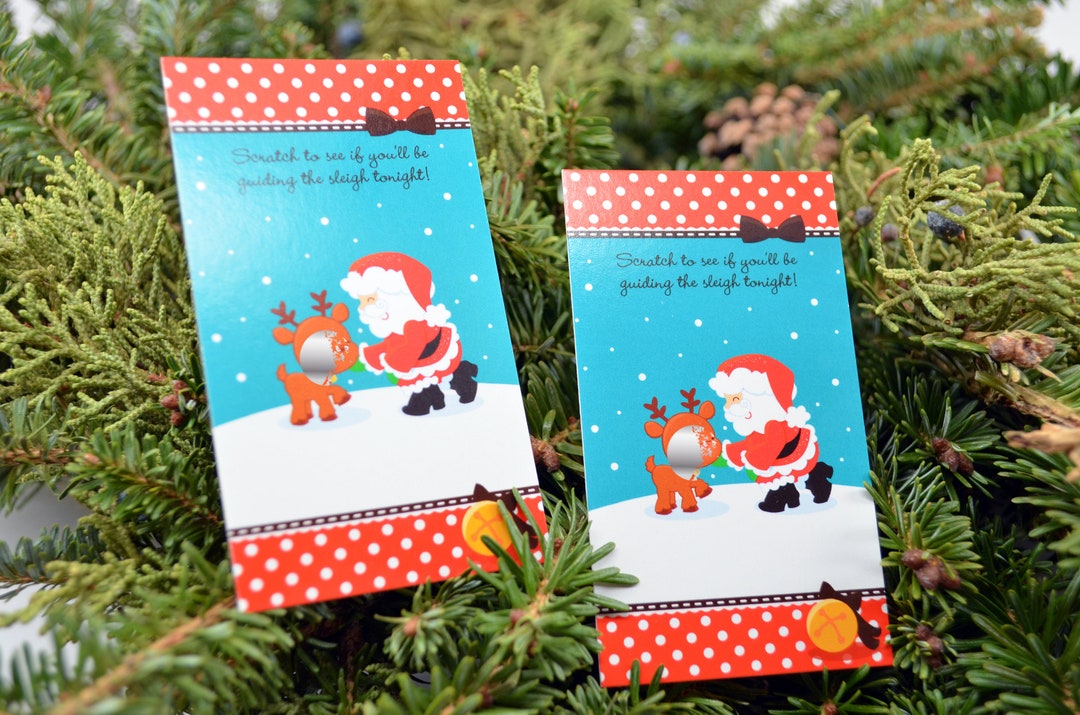 Red Nose Reindeer - Christmas Scratch off Game Pack - Holiday ...