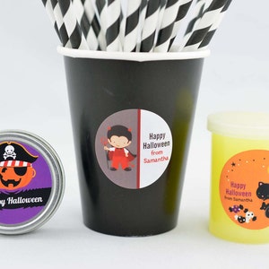 Spider Webs Personalized Round Halloween Sticker Labels - Etsy