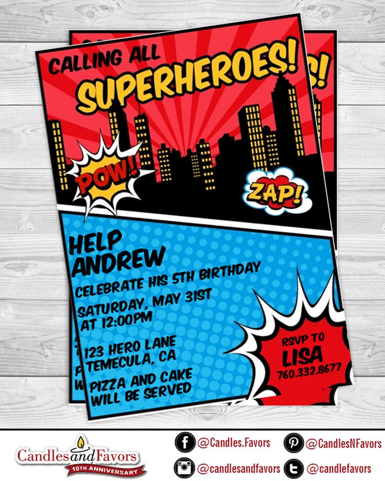 Calling All Superheroes Birthday Party Banner Indoor - Etsy