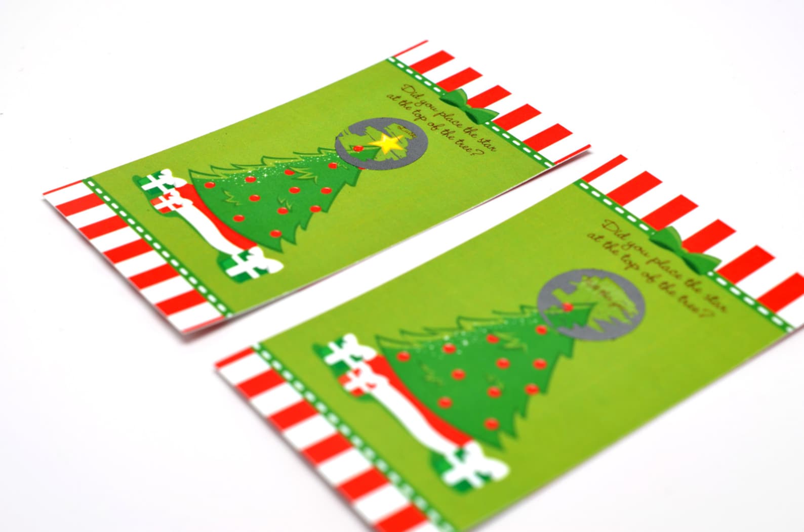 Christmas Tree Christmas Scratch off Game Pack Holiday / - Etsy