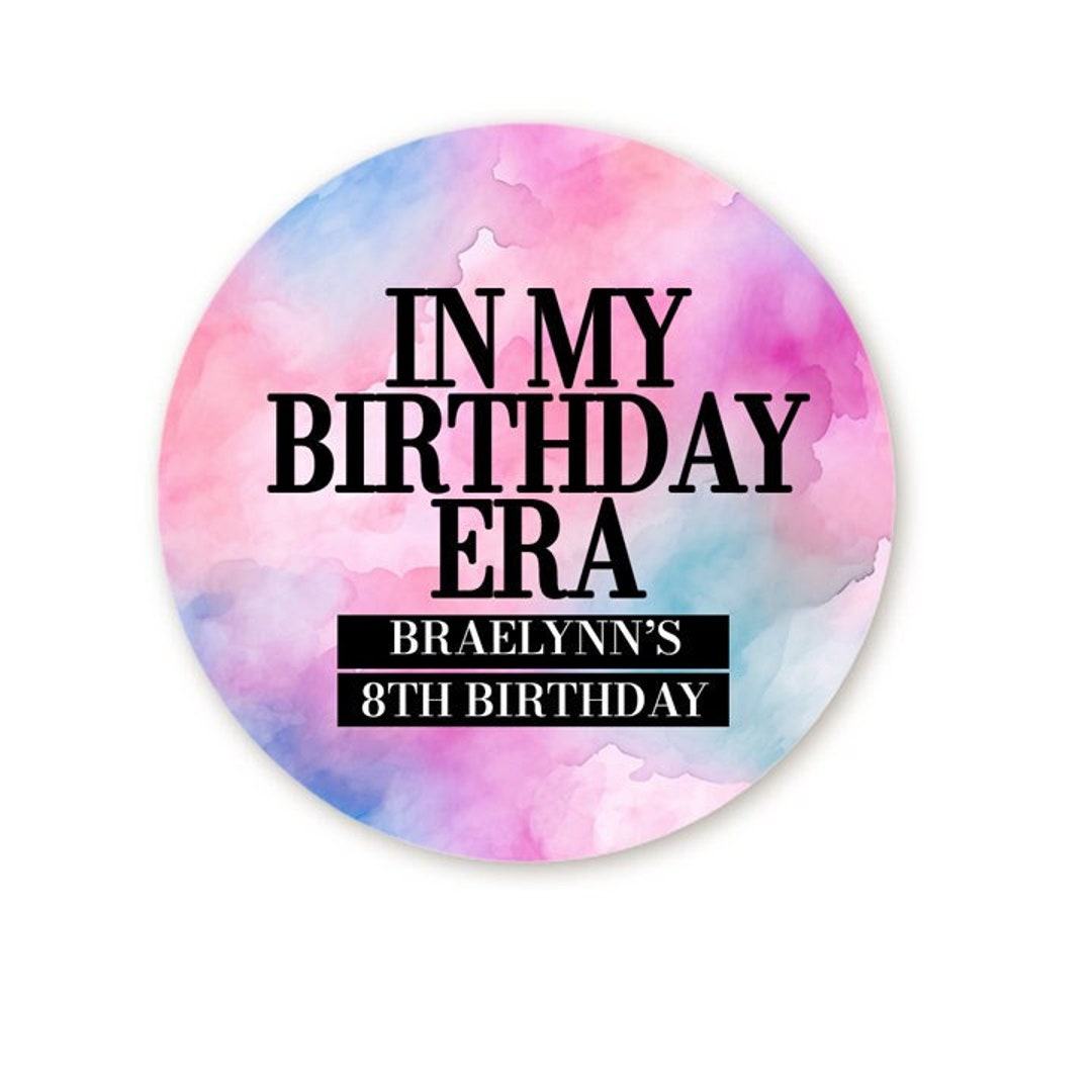 In My Birthday Era Stickers, Era Tour Birthday Labels, in My Birthday ...