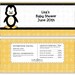 12 Penguin Baby Shower Candy Bar Wrappers Personalized Custom Sweet ...