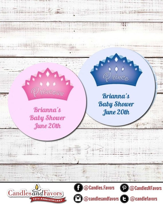 Princess Crown Stickers | Prince Crown Stickers | Crown Personalized ...