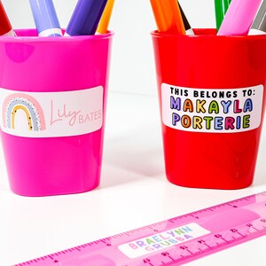 Boy Name Labels, Kid Name Labels, Name Tag Stickers, Waterproof Labels ...