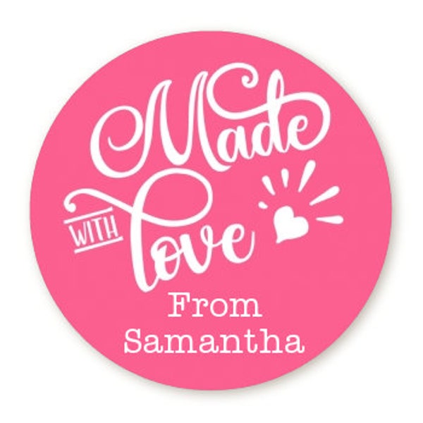 Made With Love Stickers - Etsy
