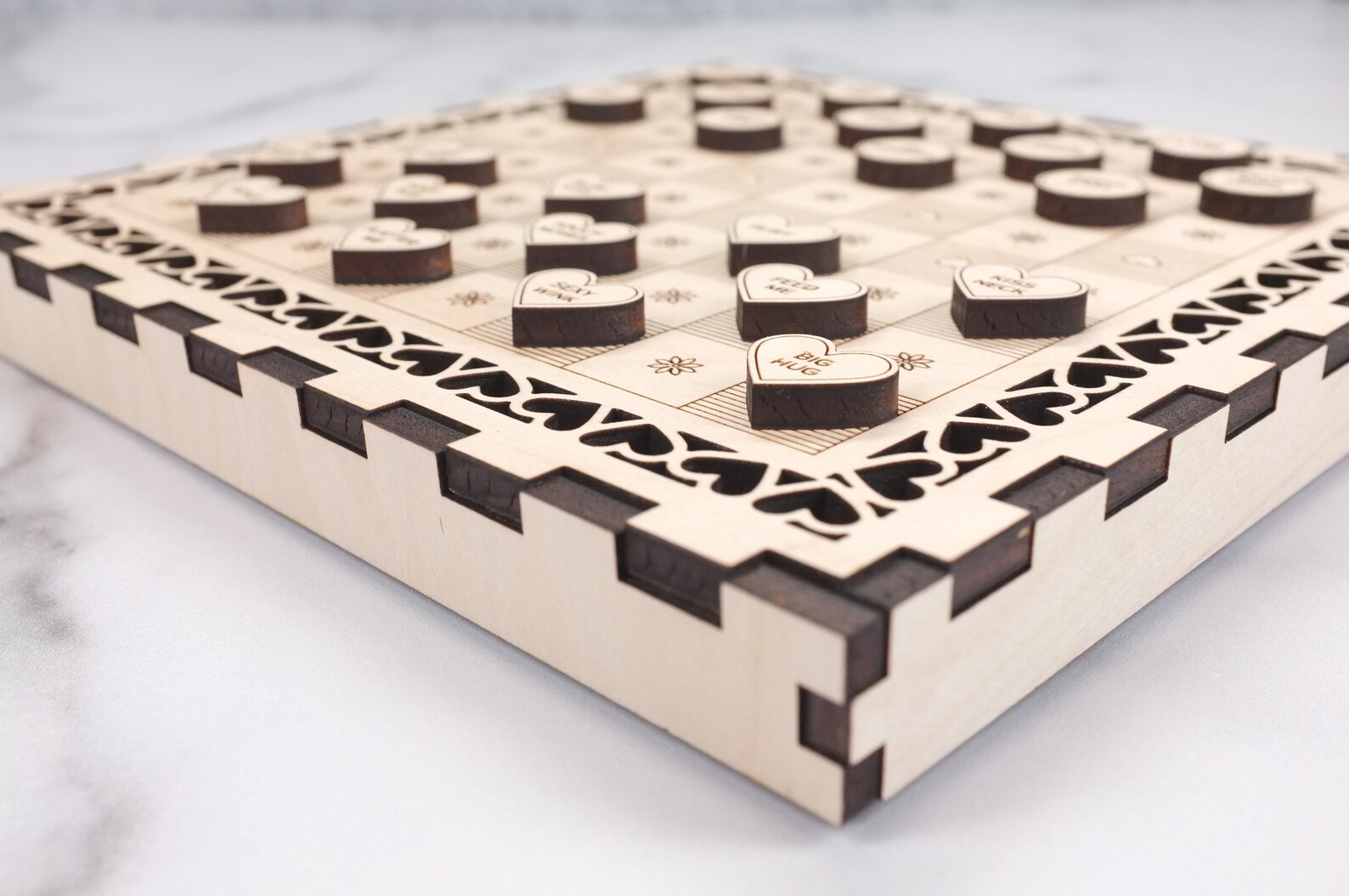 Personalized Checker Board Lovers Checkers Valentine's | Etsy