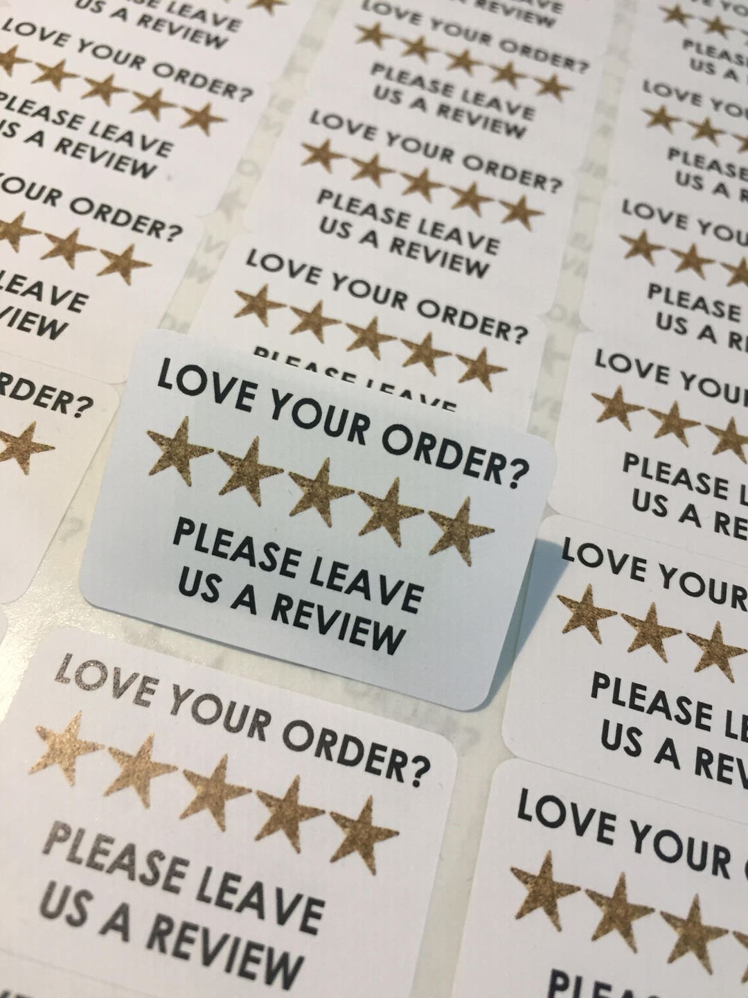 Review Stickers - Please Leave a Review - Etsy Review - Review Request ...
