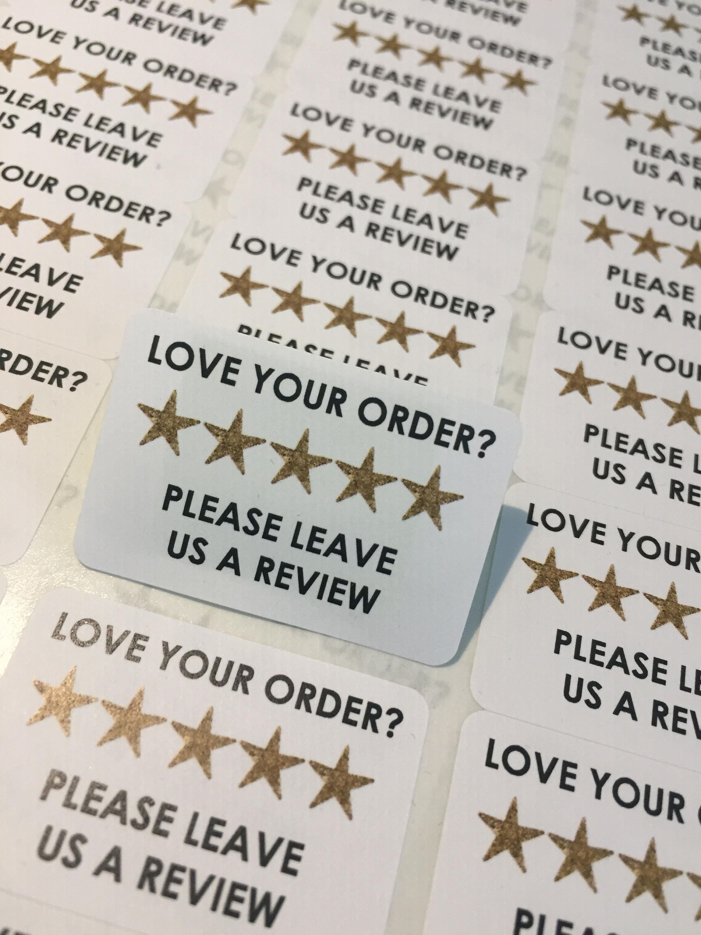 Review Stickers Please Leave a Review Etsy Review Review - Etsy