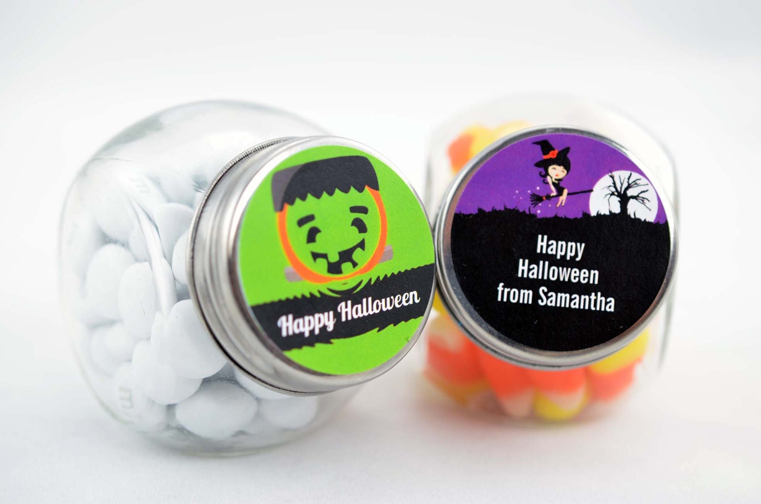 Spider Webs Personalized Round Halloween Sticker Labels - Etsy