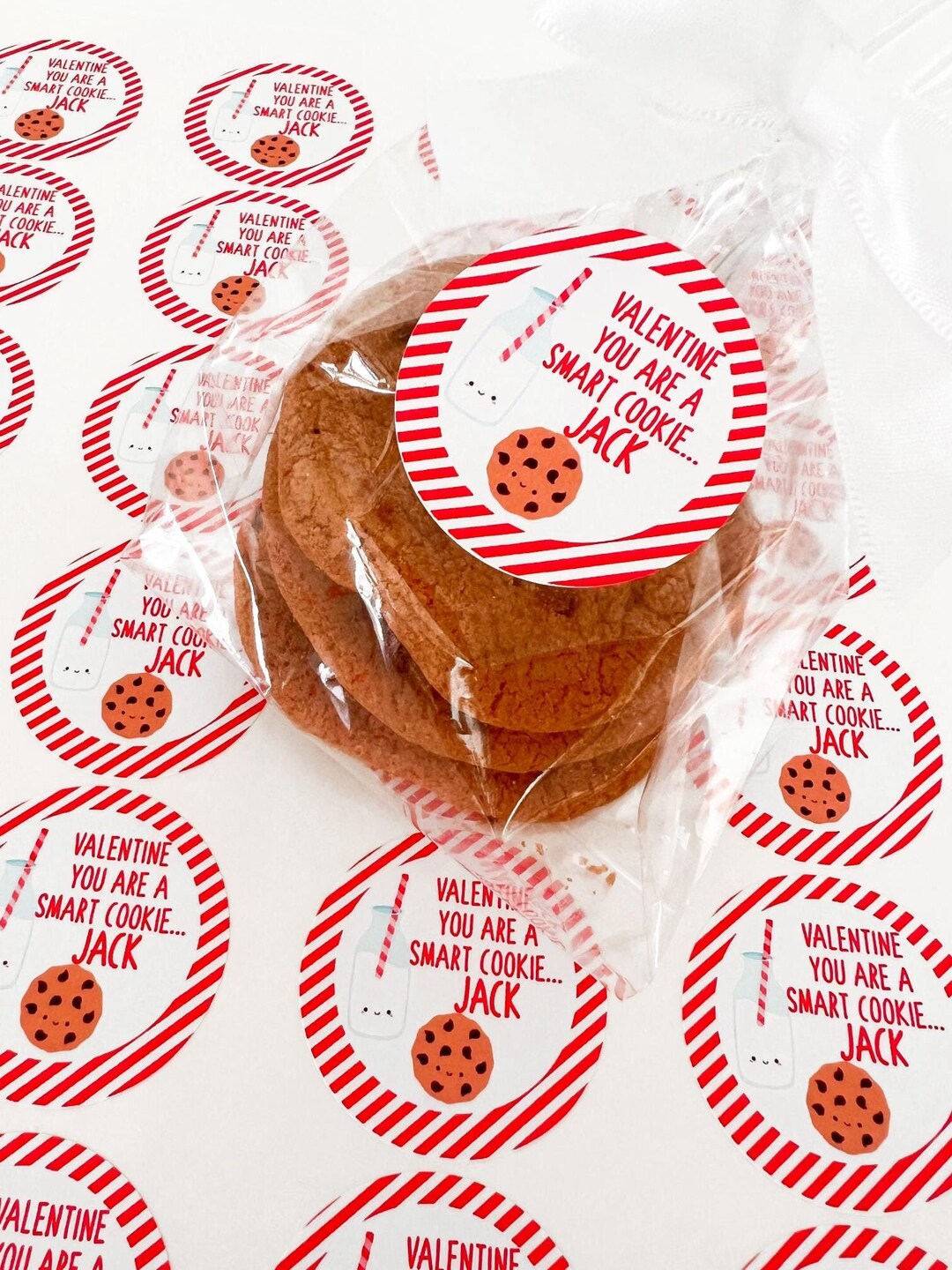 You Are A Smart Cookie Valentine's Day! - Personalized Valentine Round ...