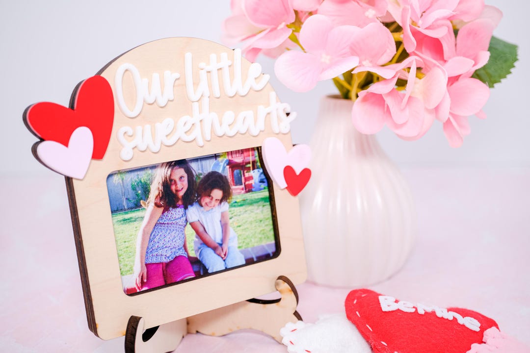 Our Little Sweethearts Photo Frame Gift, Valentine's Day Custom Picture ...